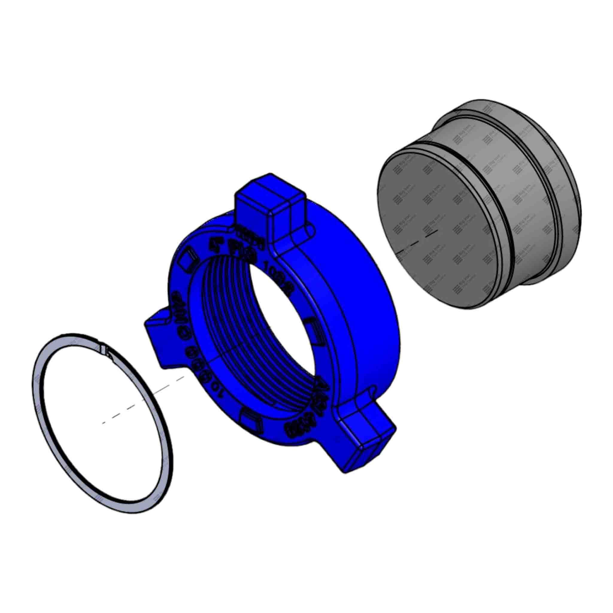 Blanking Cap 4" Fig 1002 Male Integral 10,000 Psi Standard Service ...